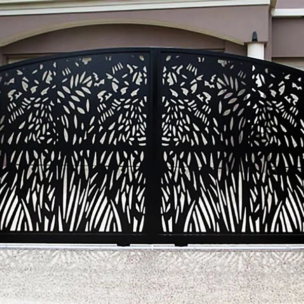 Metal Driveway Gate Laser Cut - Etsy