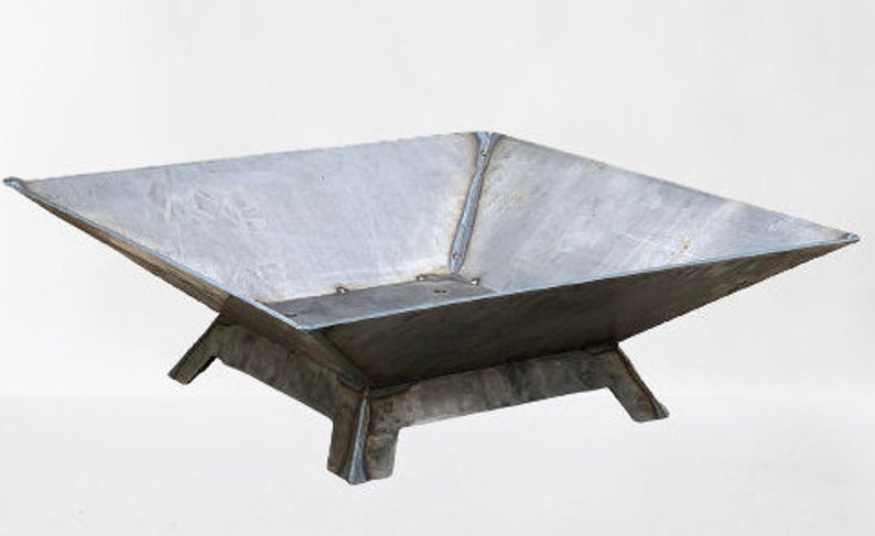 Solid Steel Wood Burning Fire Pit Custom Fabricated Fire Pit Made in ...