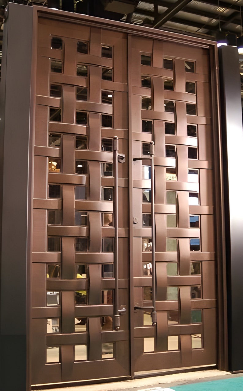 Beautiful Overlapping Design Metal Garden Gate Custom - Etsy