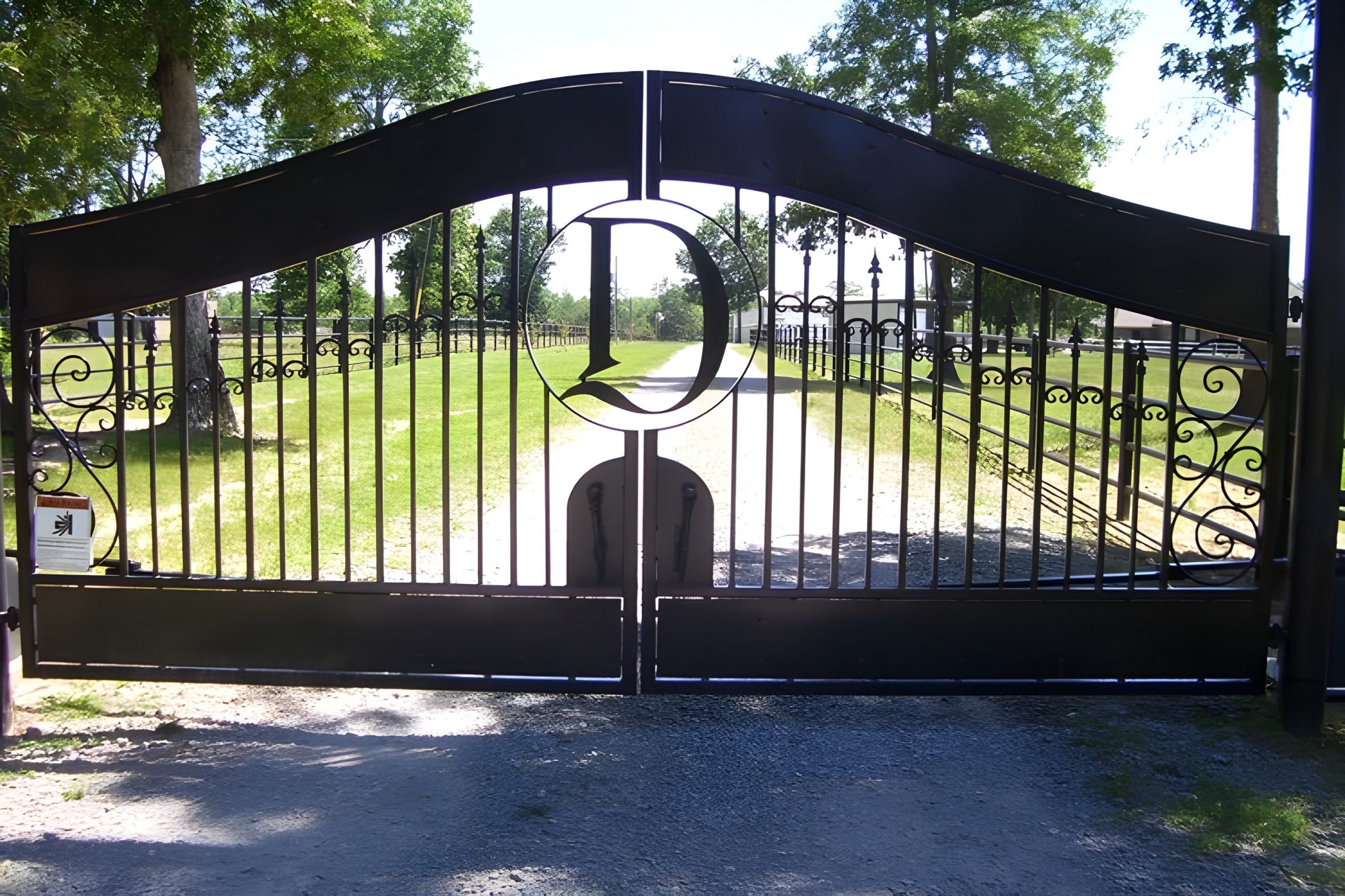 Custom Driveway Gates With Letters Atlanta Driveway Gates | SIA Iron