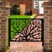 Beautiful Laser Cut Tree Design Metal Gate Modern Custom Fabrication ...