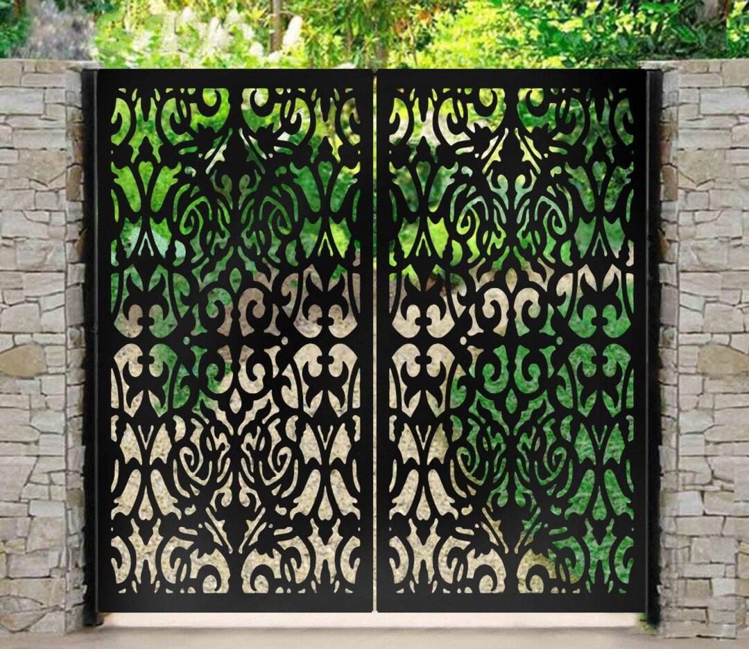Stunning 3D Laser Cut Oriental Design Metal Gate | Custom Fabrication ...