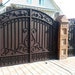 Stylish Solid Embossed Metal Spiral Vintage Entry Gate custom ...
