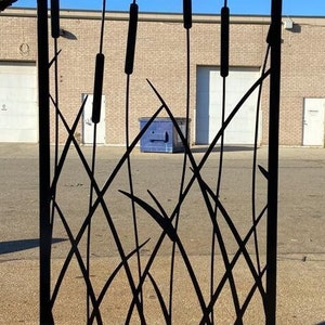 Unique Minimal Bush Design Garden Gate |custom Fabrication Metal ...