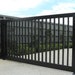 Modern Vertical Stripe Design Entry Gate fence Design Heavy Duty Metal ...