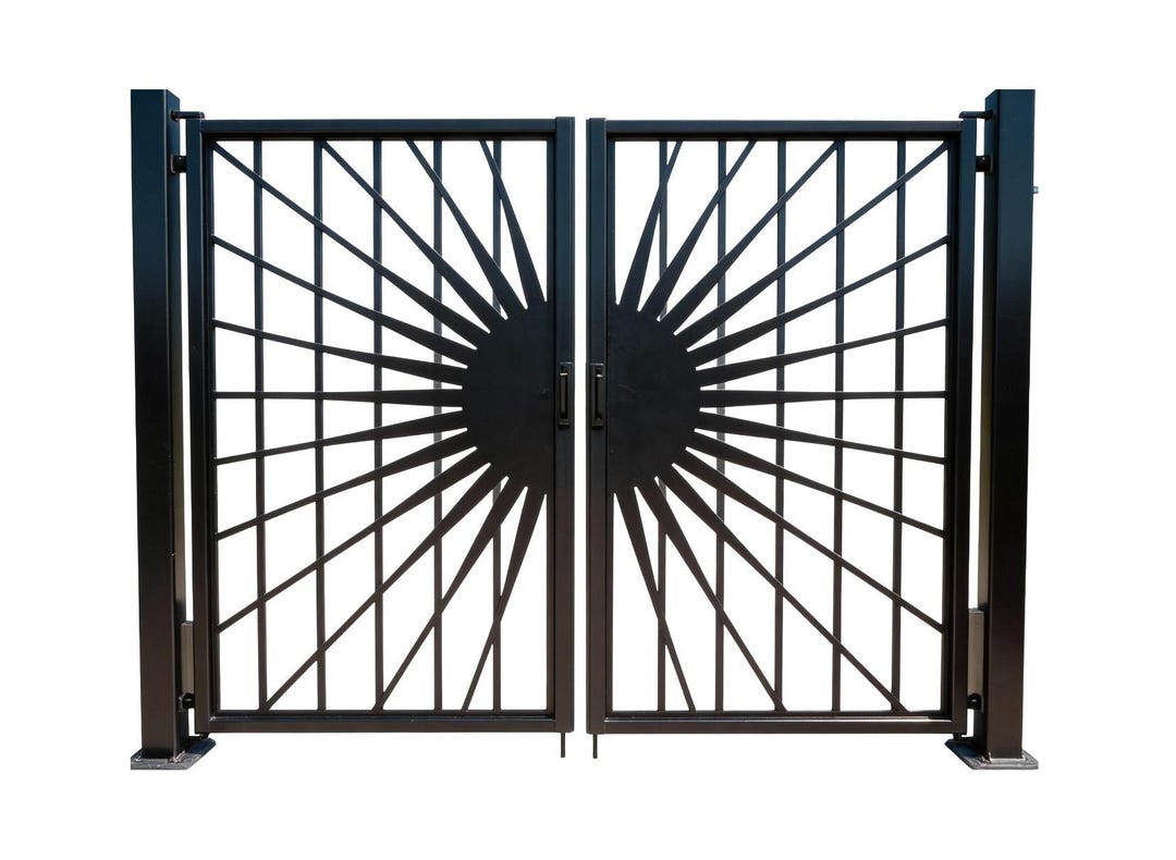 Solflare Luxe – Ornamental Wrought Iron Man Door With Sunburst ...