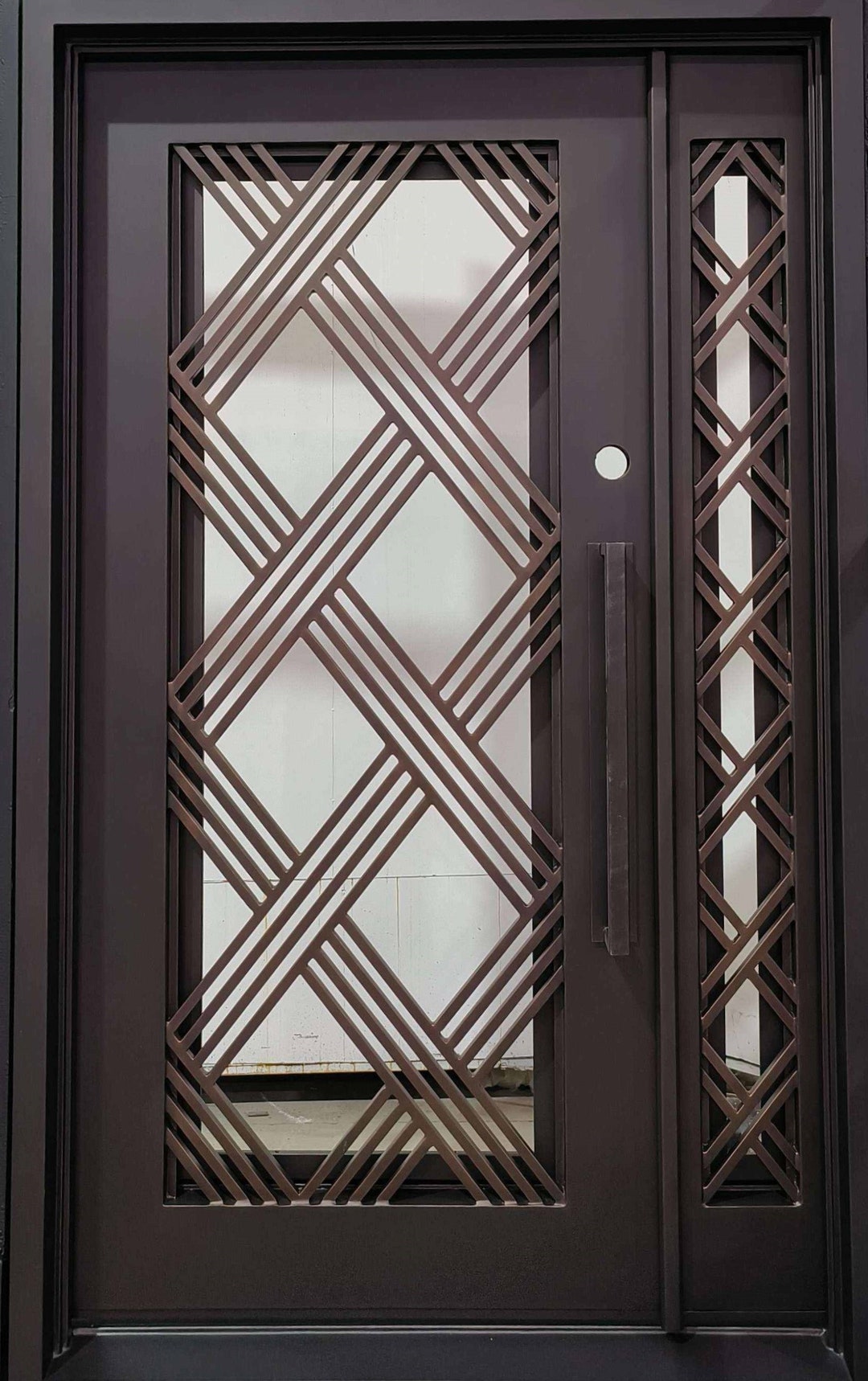 Modern Steel Design Door | Square Top | Model # IWD 1015E - Etsy