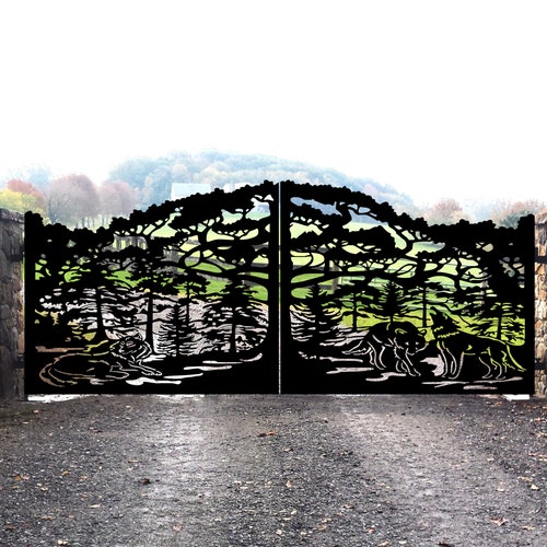 Unique Versace Design Driveway Gate Custom Fabricated Metal - Etsy