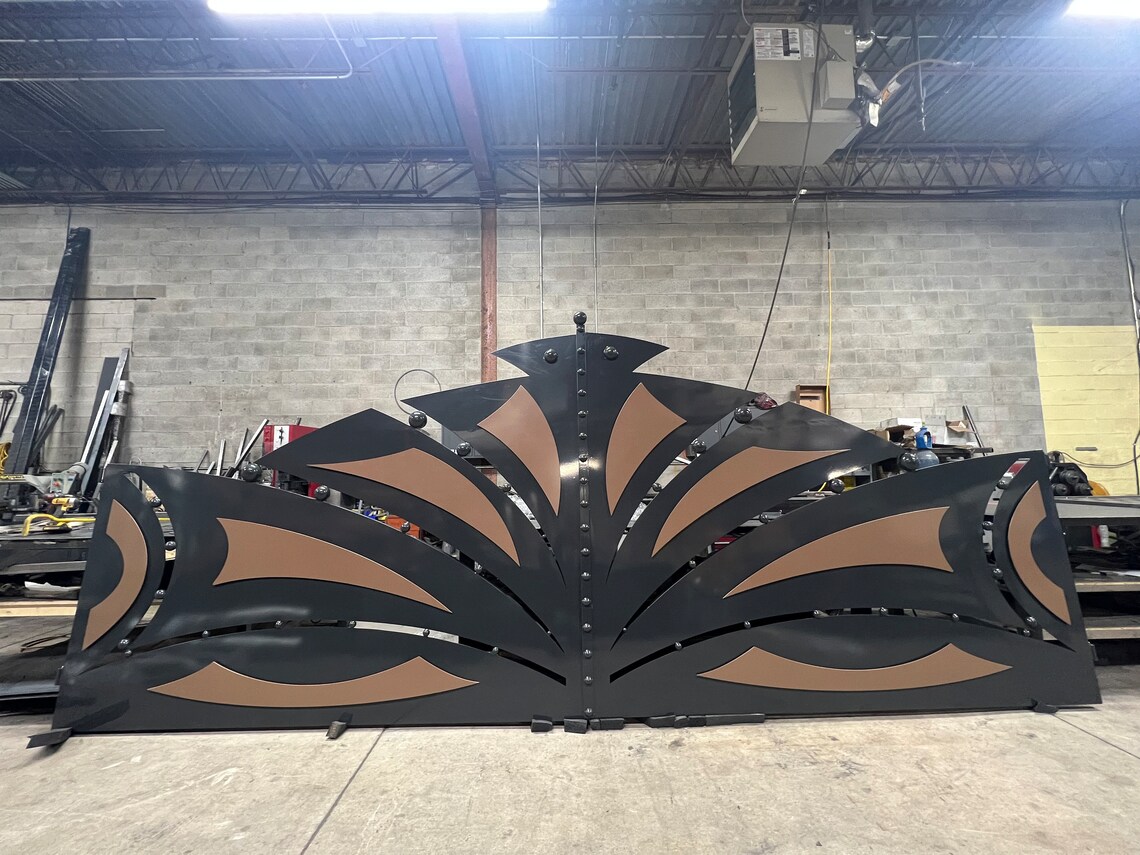 Stylish Laser Cut Entry Gate Custom Fabrication Metal - Etsy