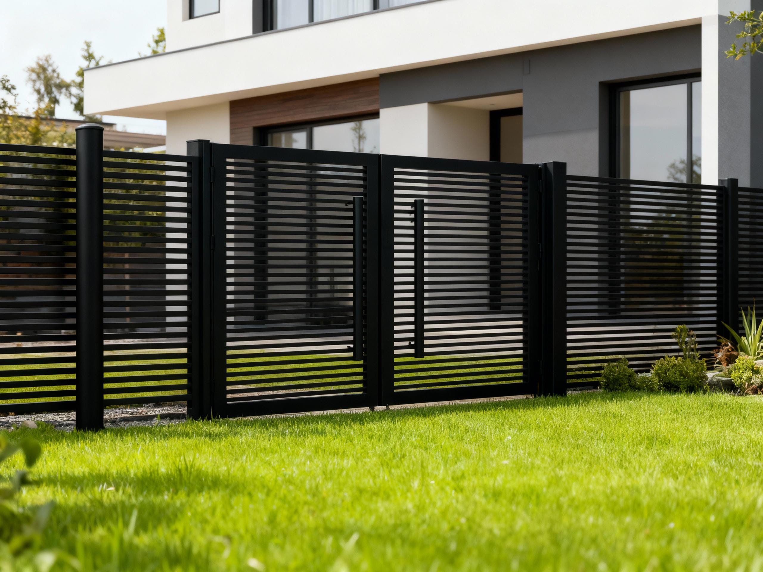 Slatline Passage – Contemporary Double-leaf Man Door With Horizontal ...