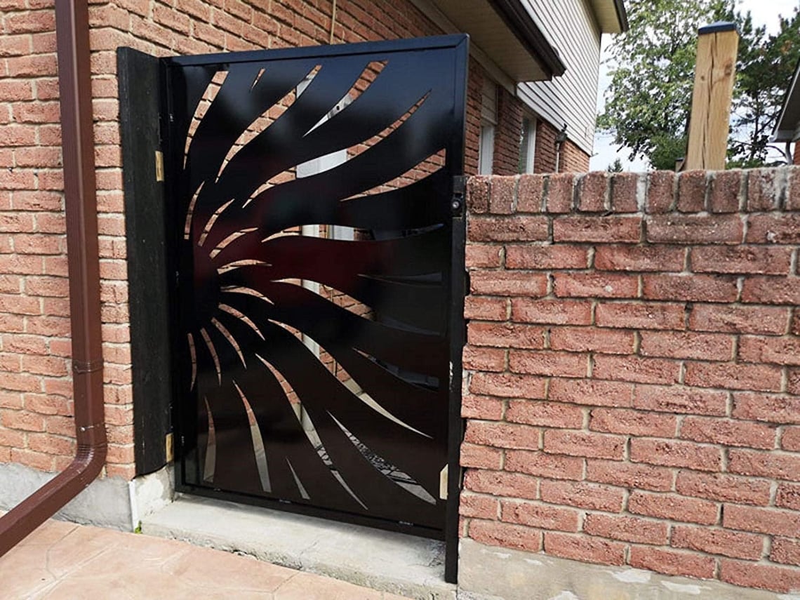 Stunning & Fabulous Intricate Sun Flower Pattern Metal Gate - Etsy