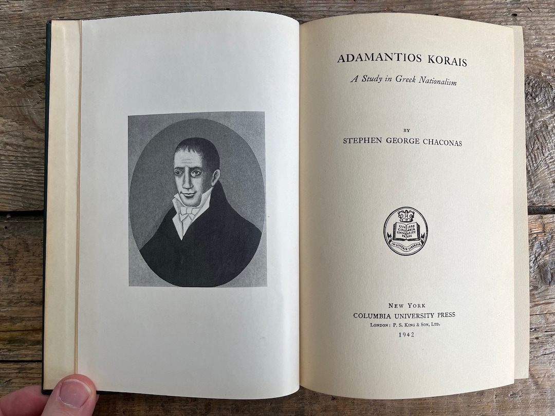 RARE Vintage (1942) 1st Edition "adamantios Korais: A Study in Greek ...