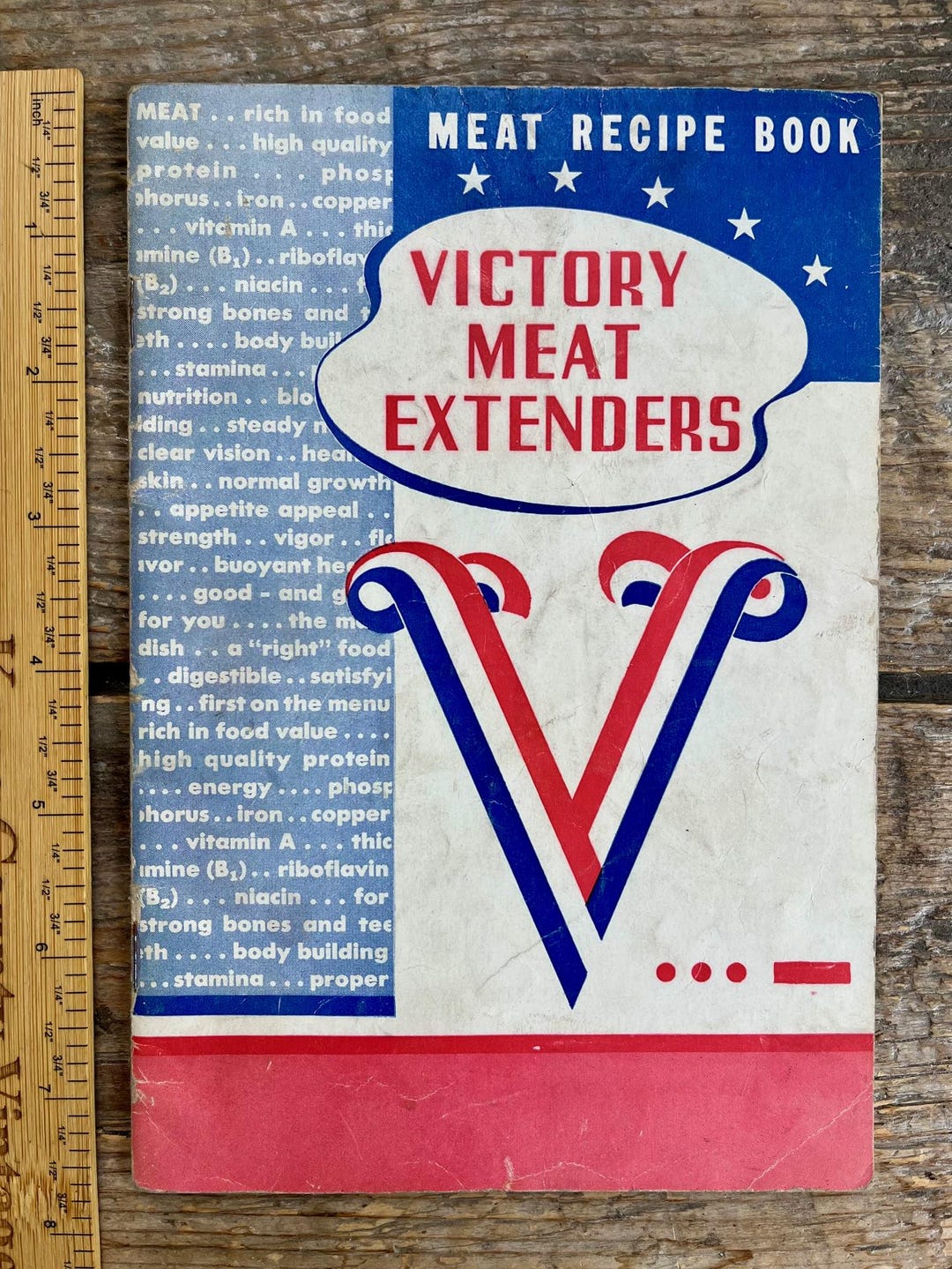 Interesting Vintage C. 1943 "victory Meat Extenders" Recipe Book ...