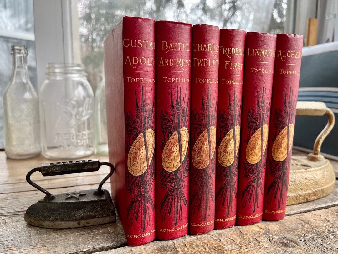 Extremely Rare *gorgeous* Complete Antique 1899 Six-volume "surgeon's ...