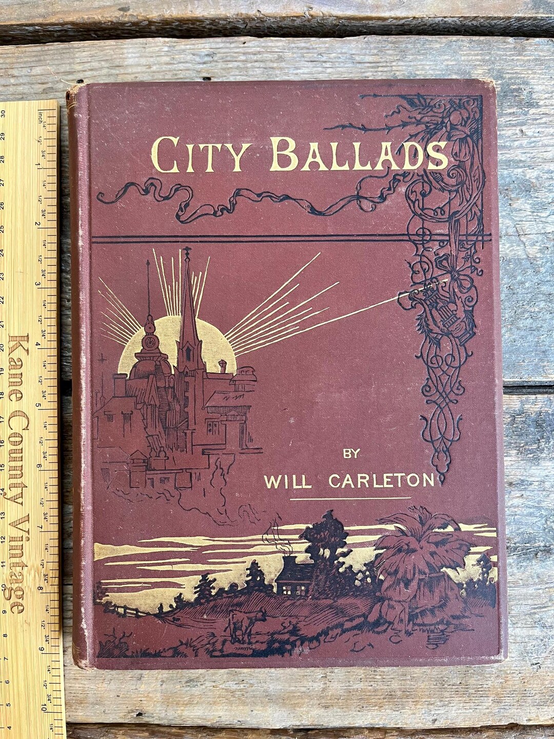 Beautiful Antique (1885) Poetry Book "city Ballads" by Will Carleton ...
