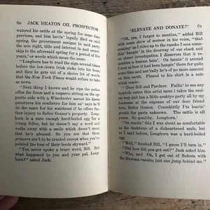 Rare Illustrated Antique (1920) 1st Edition "jack Heaton Oil Prospector ...
