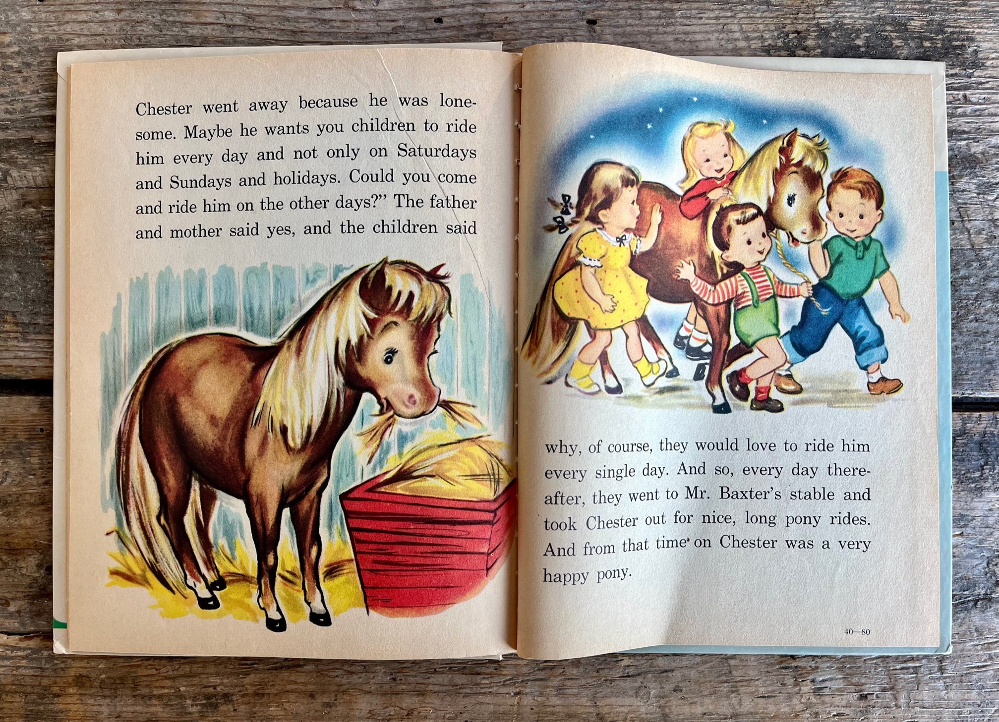 Sweet Vintage Children's Book 1951 chester the Little Pony by Eman ...