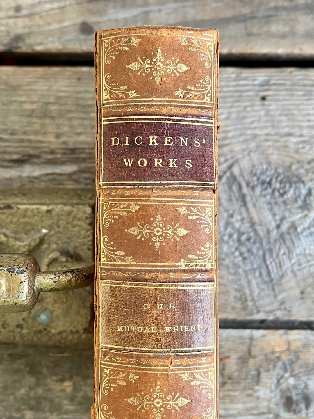 Quarter-bound in Leather, Very Nice Marbled Boards and Endpapers ...