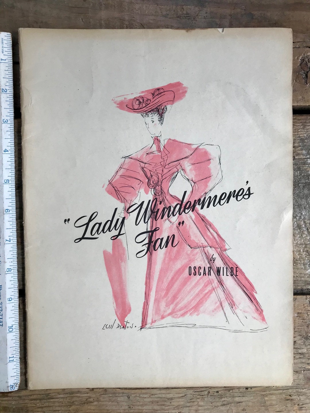 Vintage "lady Windermere's Fan" Theater Program W/cecil Beaton Cover ...