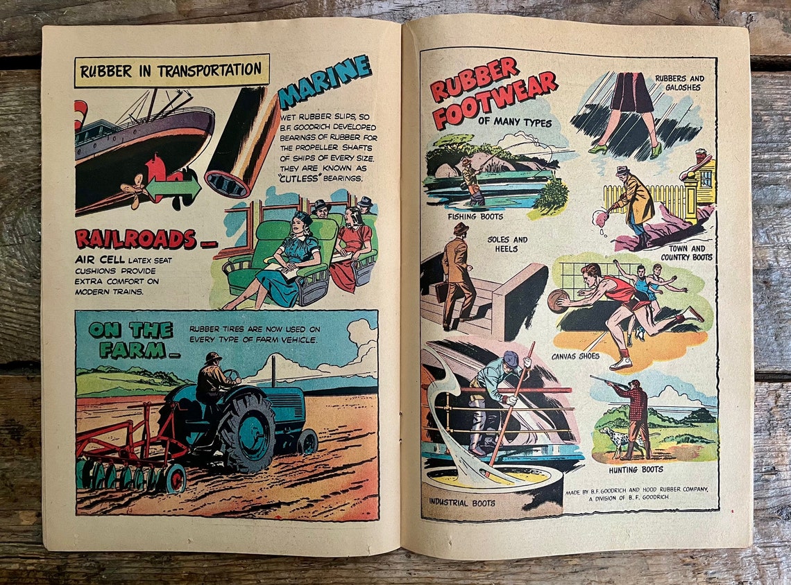 Very Unusual and Interesting Vintage 1947 Comic Book "wonder Book of ...