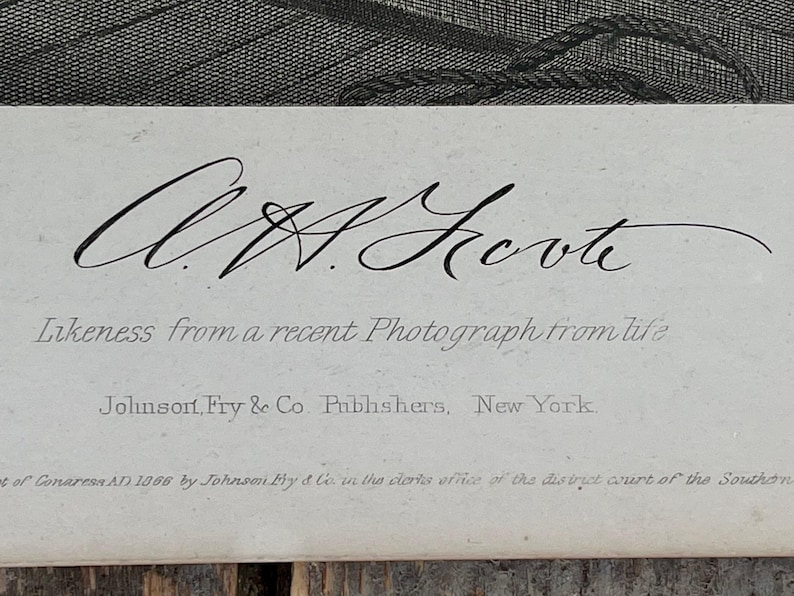 Original 1866 Civil War Engraving of Rear Admiral A. H. Foote by Alonzo ...