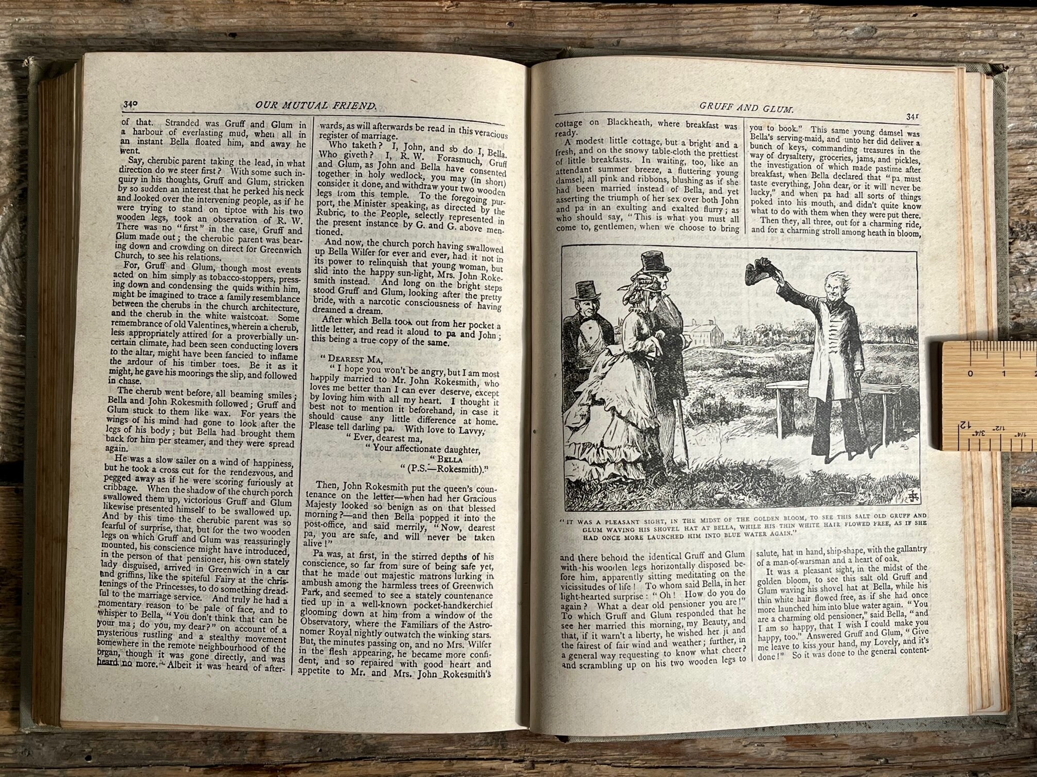 RARE Illustrated Antique 1890s "puck" Edition of Charles Dickens' "our ...