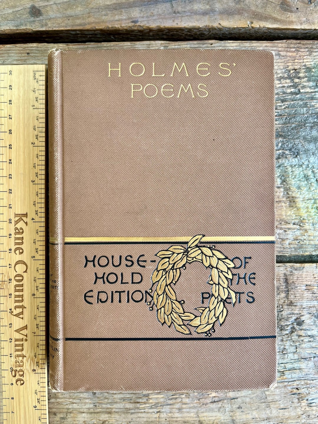 Nice Antique (1891) Printing of "the Poetical Works of Oliver Wendell Holmes" Household Edition ...