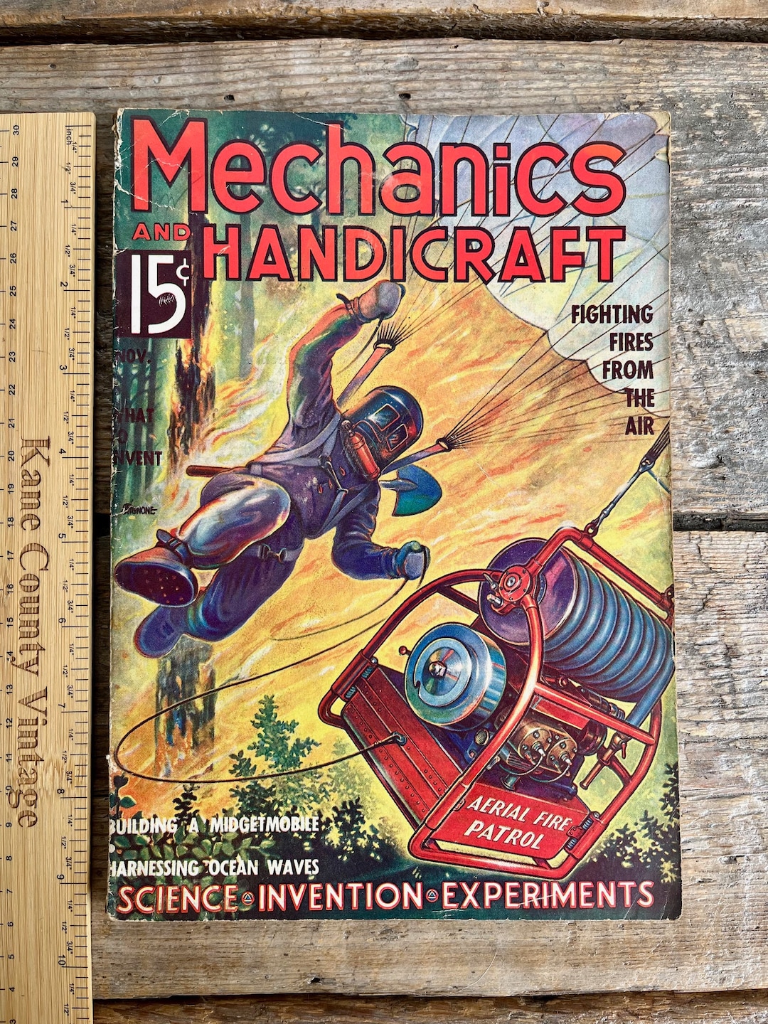 Rare Joseph Pignone Fire Jumper Cover! Original November 1936 ...