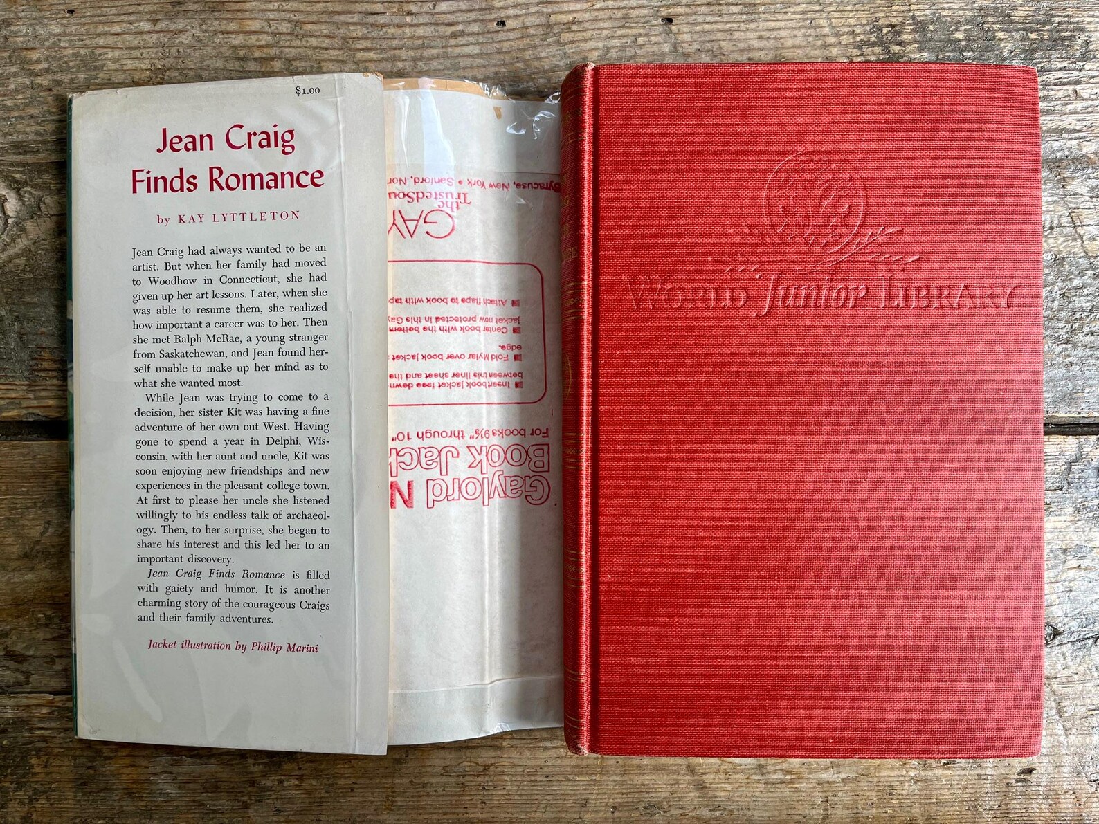 Vintage (1948) Book From World Junior Library "jean Craig Finds Romance ...
