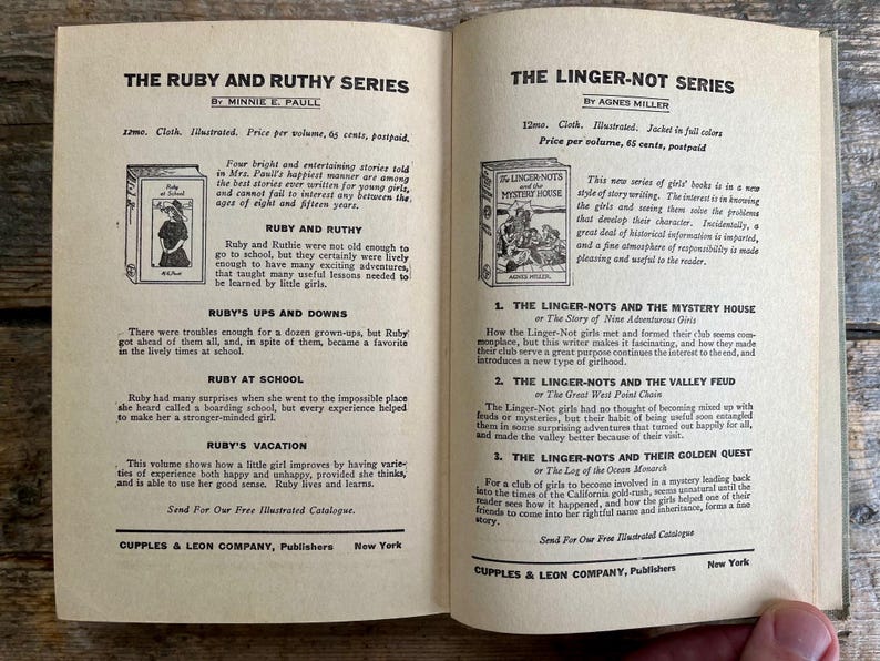 Antique (1924) Illustrated Children's Book "the Curlytops on Star ...