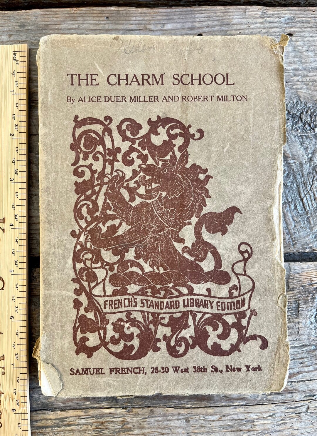 Original Antique Playbill (1922) "the Charm School: A Comedy in Three ...