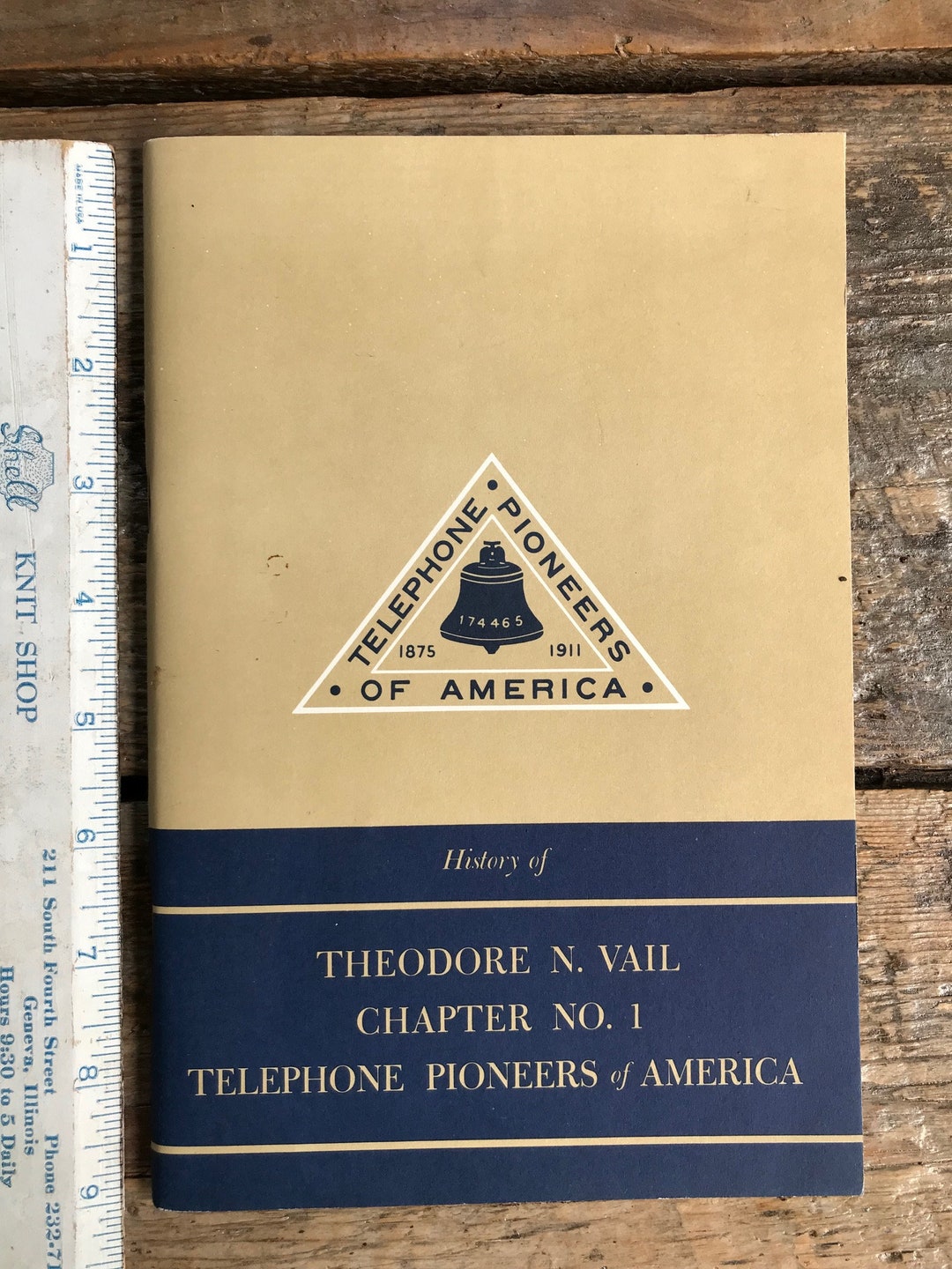 Very Rare Vintage (1961) "history of Theodore N. Vail Chapter No. 1 ...