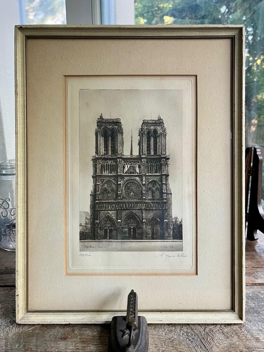 Gorgeous Limited Edition Hand-signed/numbered Etching of Notre Dame ...