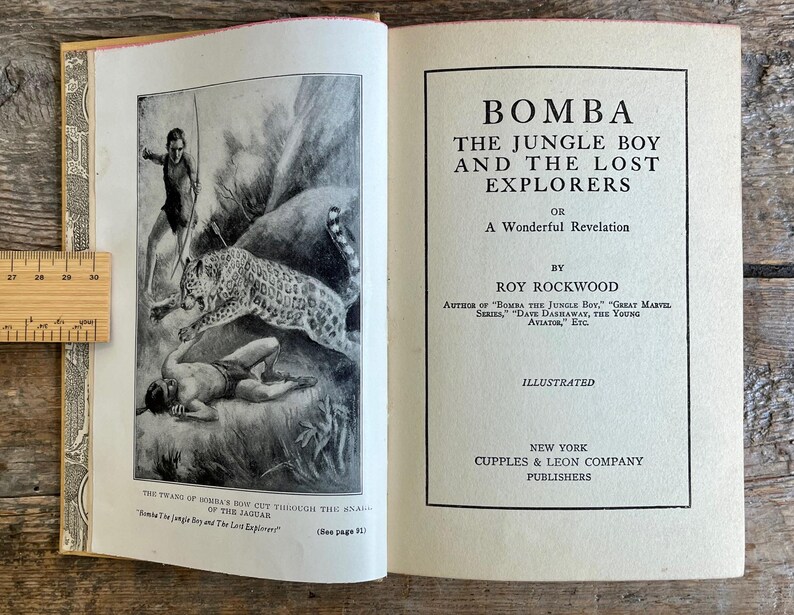 Very Good Vintage 1936 Printing of bomba the Jungle Boy and the Lost ...