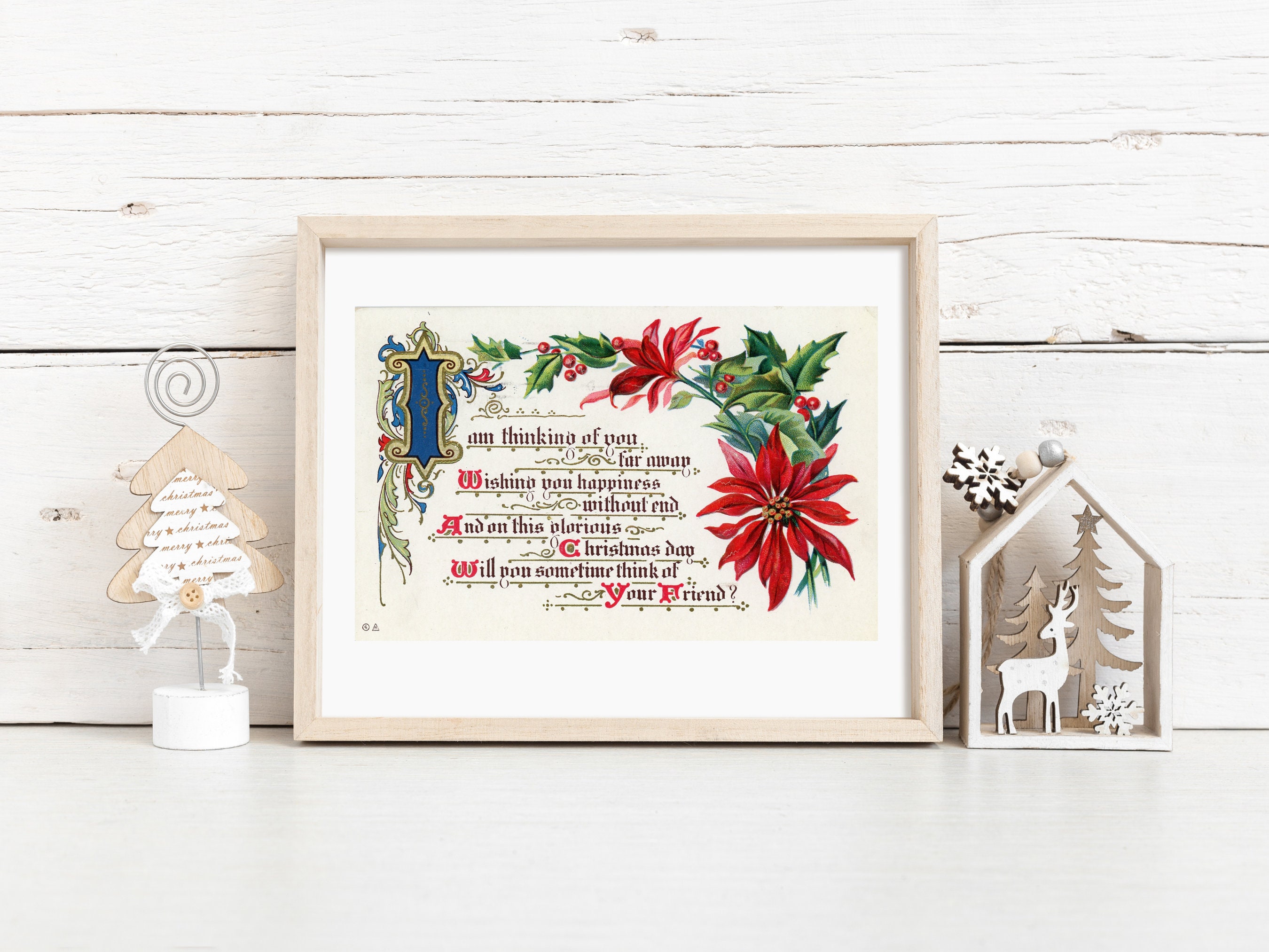 Digital Download Beautiful Printable Color Wall Art or Christmas Card ...