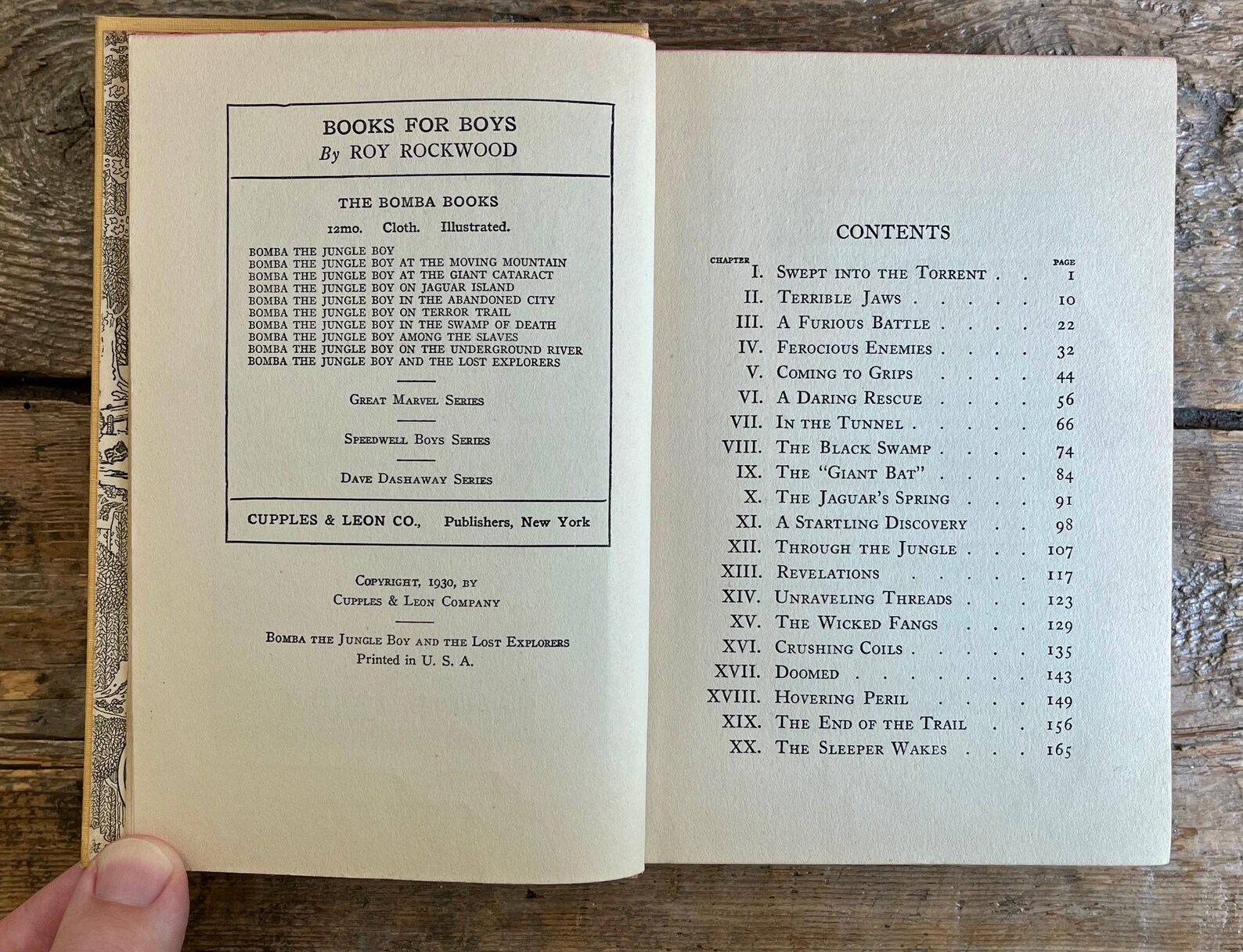 Very Good Vintage 1936 Printing of bomba the Jungle Boy and the Lost ...