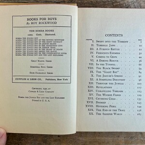 Very Good Vintage 1936 Printing of bomba the Jungle Boy and the Lost ...