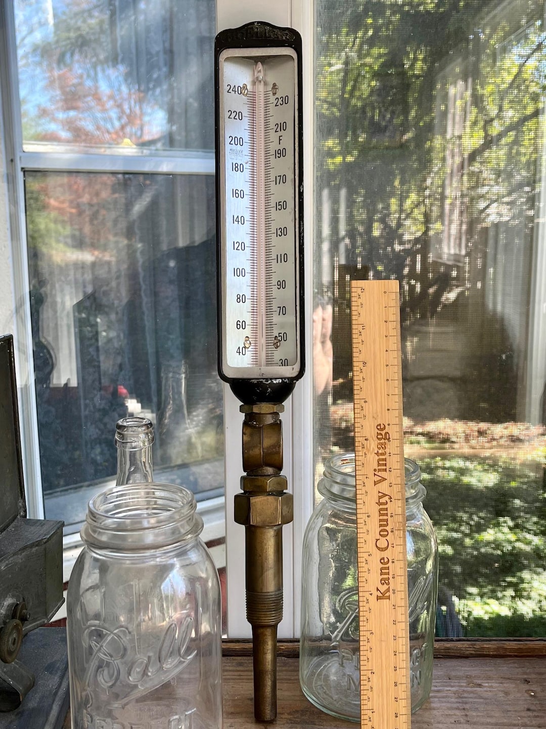 Perfect Steampunk Piece! Working Vintage C. 1940 Brass Moeller Boiler ...