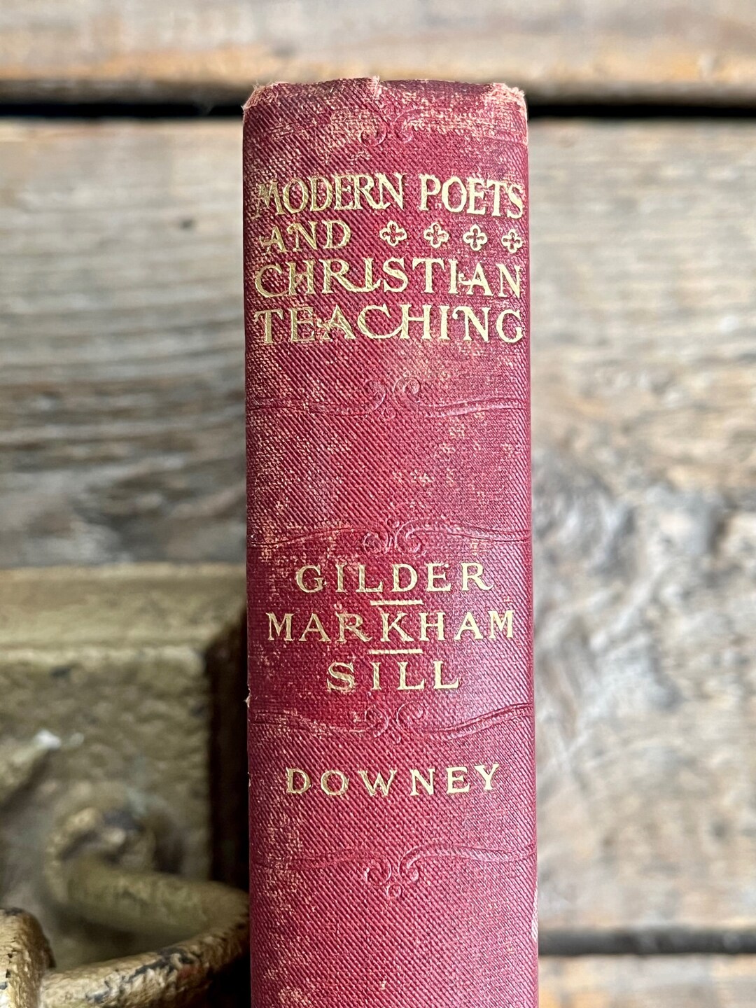 Good Reading Copy Antique 1906 Book "modern Poets and Christian ...