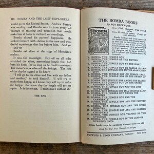 Very Good Vintage 1936 Printing of bomba the Jungle Boy and the Lost ...