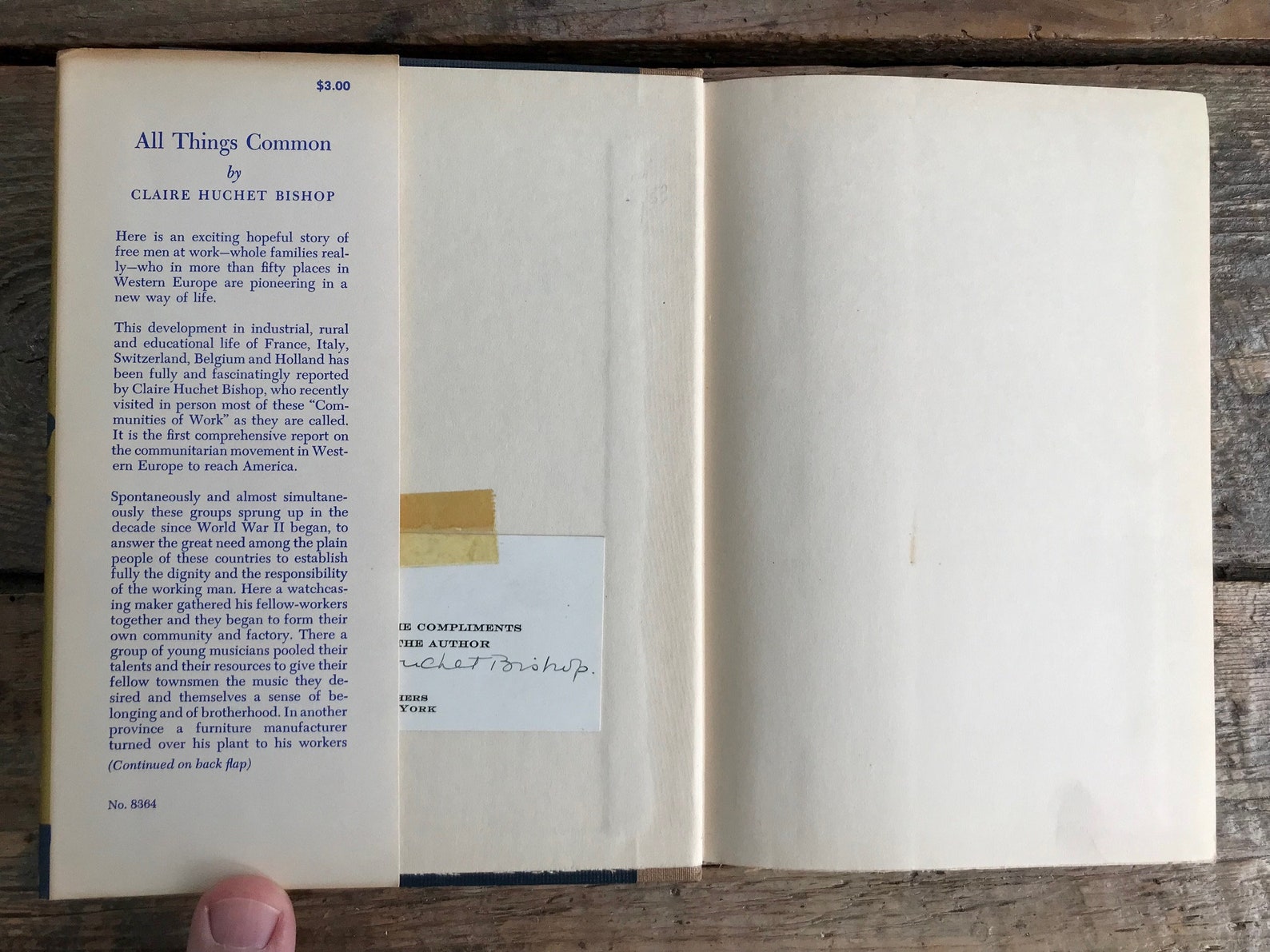 SIGNED by Author, RARE Stated 1st Hardcover 1950 Edition "all Things ...