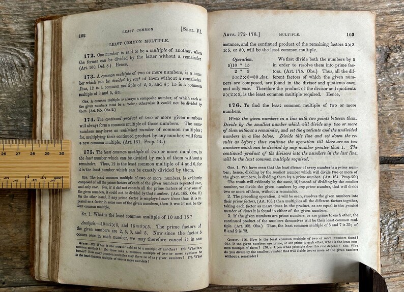 Scarce Antique (1860) School Book, Used During Civil War! "higher ...