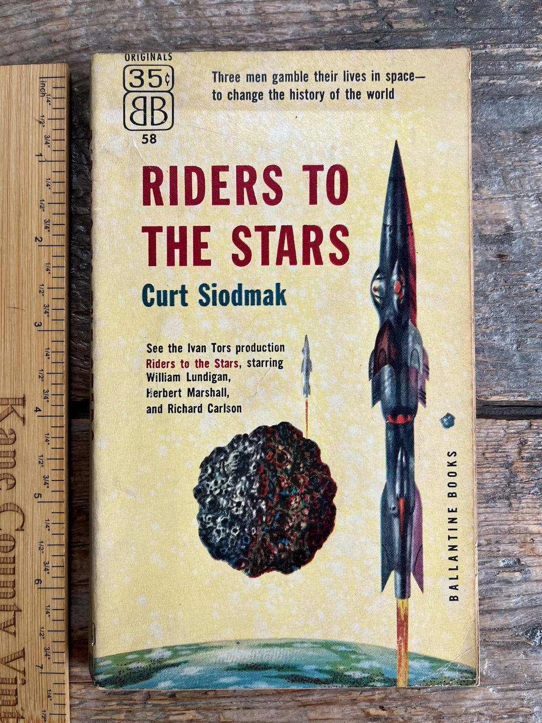 Vintage Ballantine Science Fiction (1953) Paperback "riders to the ...