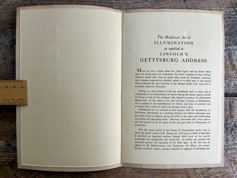 Interesting Vintage (1946) Booklet "the Medieval Art of Illumination as ...