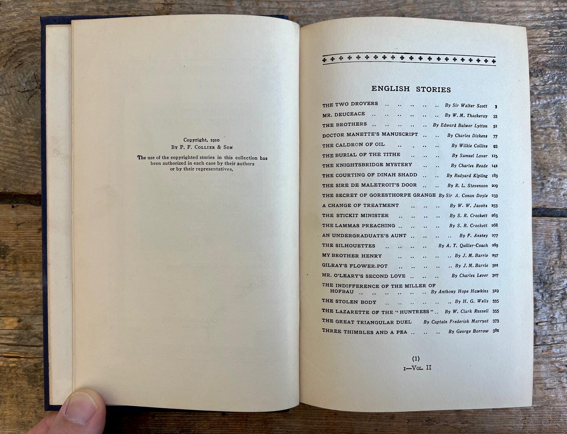 Two Antique (1910) Volumes of "international Short Stories" English ...