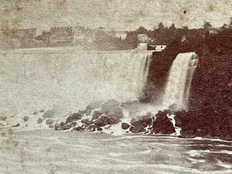 Early (c. 1880) Photograph of Niagara Falls, NY; Stereoview by George E ...