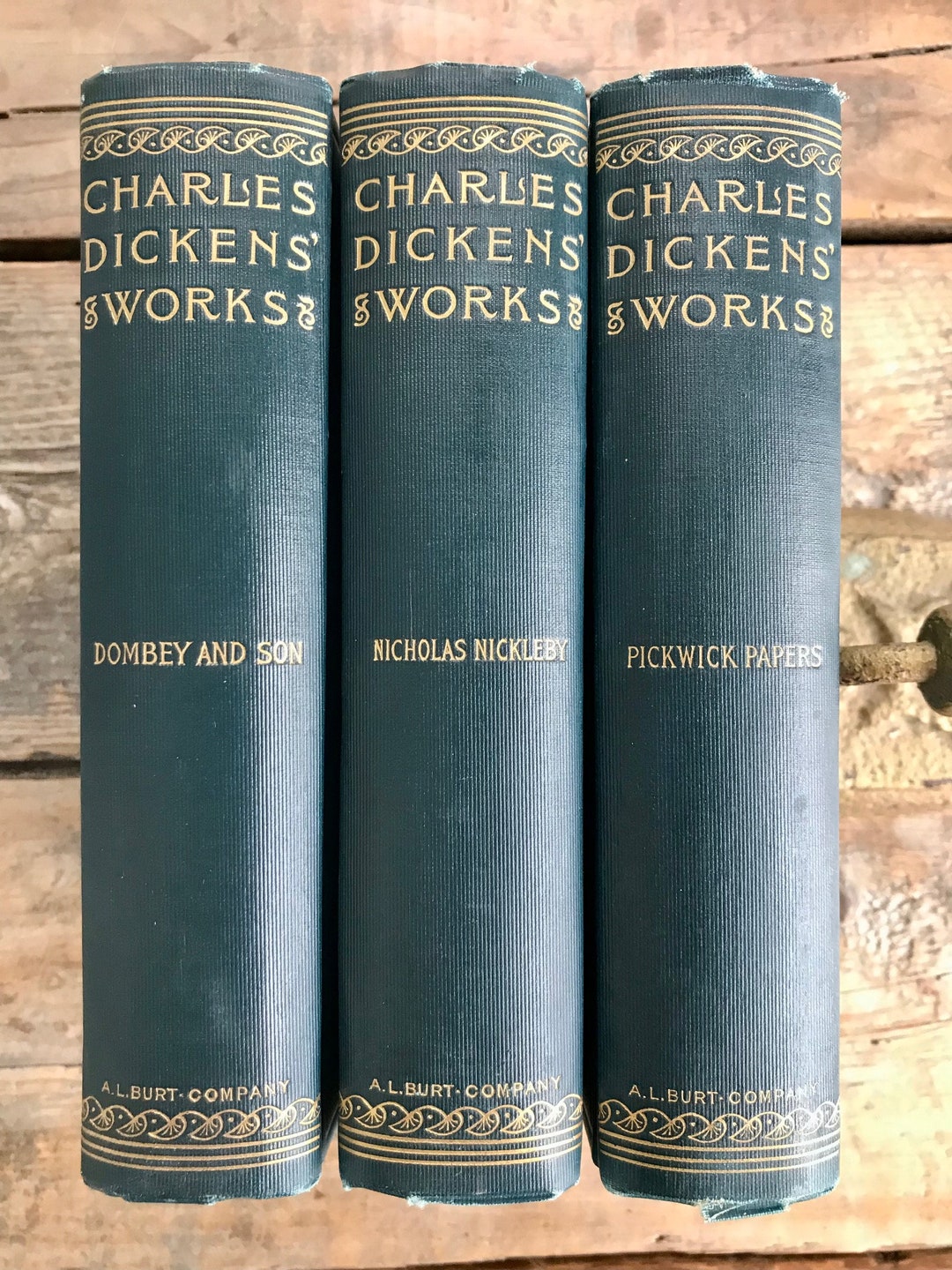 Set of Three Antique Books C. 1900 "charles Dickens' Works" Published ...