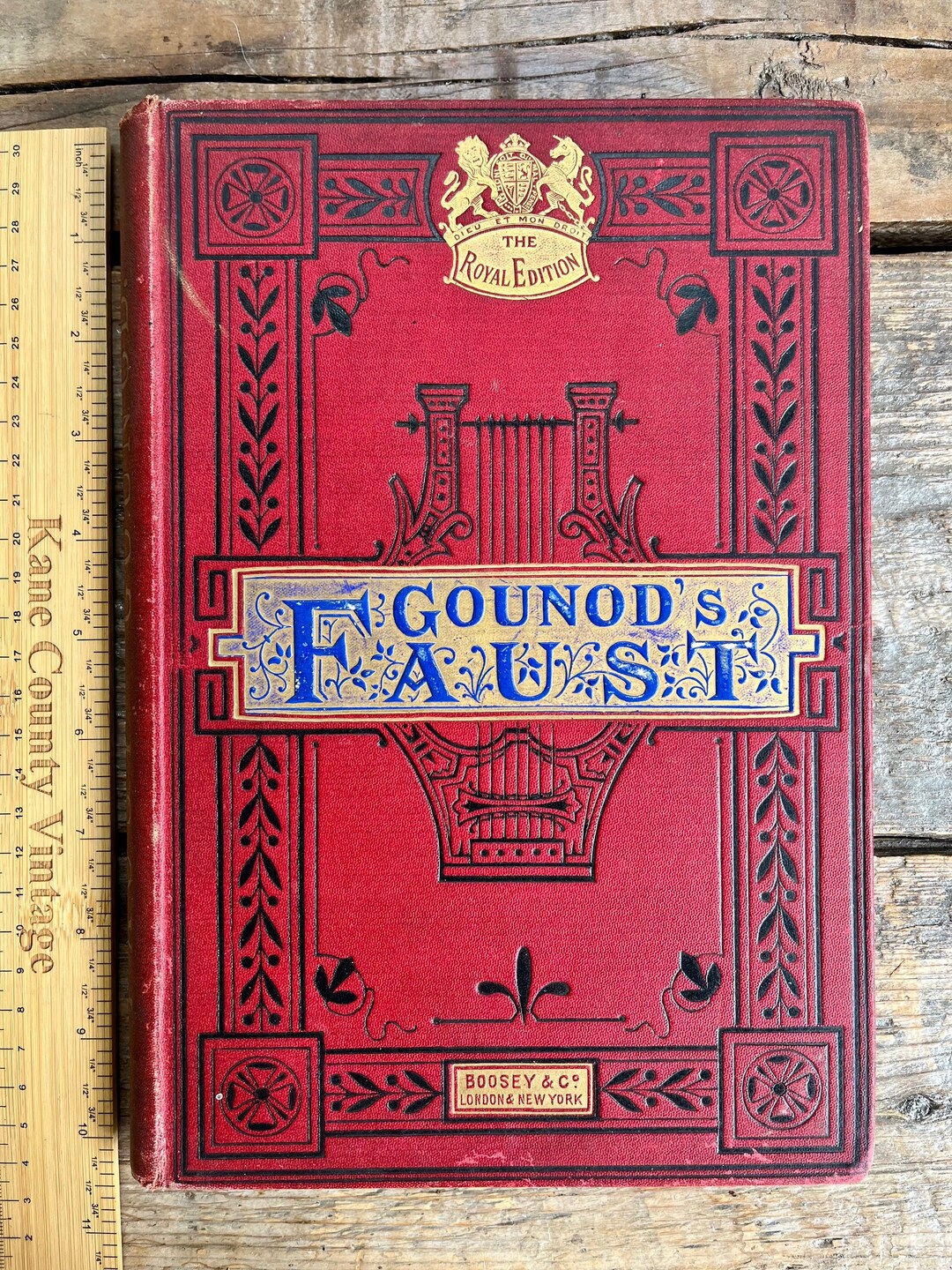 The Royal Edition Antique (c. 1880) "gounod's Faust" Opera in Five Acts ...