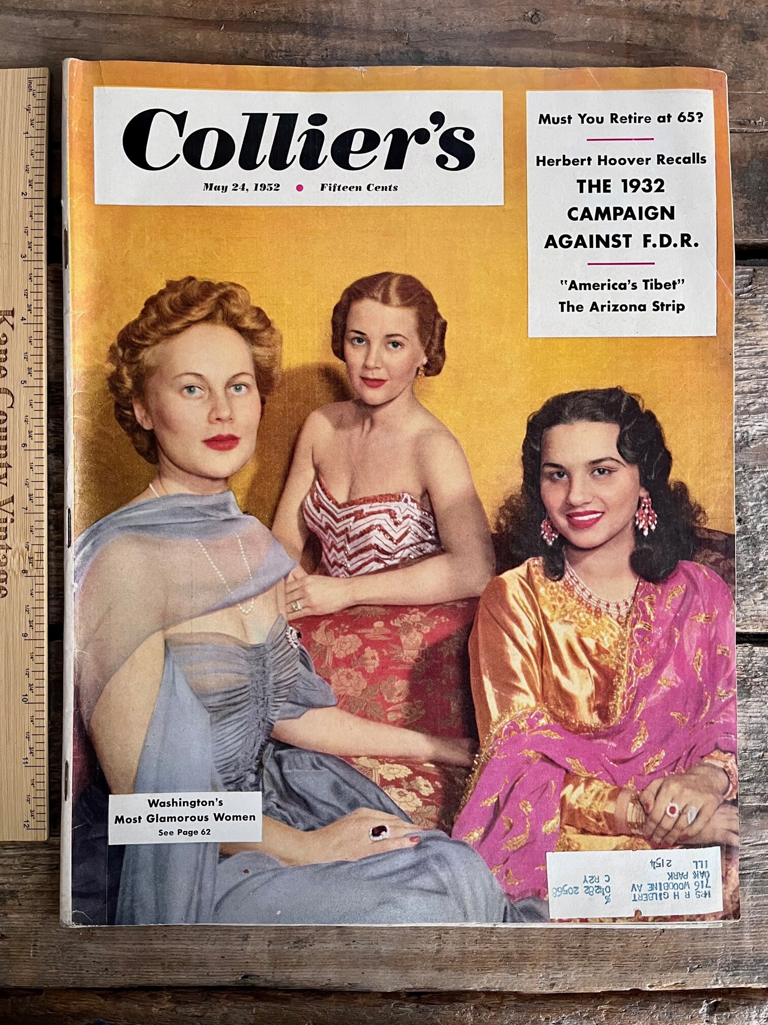 Beautiful Cover Showing Dc's Most Glamorous Women Vintage 24 May 1952 ...