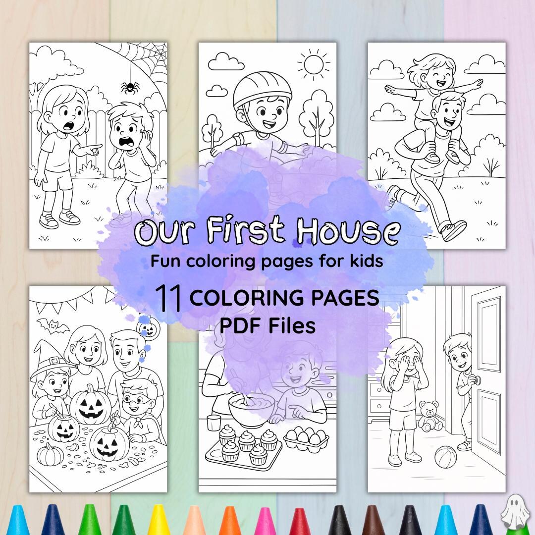 Open House Coloring and Activity Book for Kids | Real Estate Agent ...